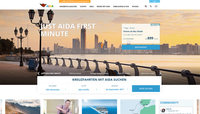 Neue AIDA Homepage online - Kreuzfahrt-Coach.de | Tipps & Infos für ...
